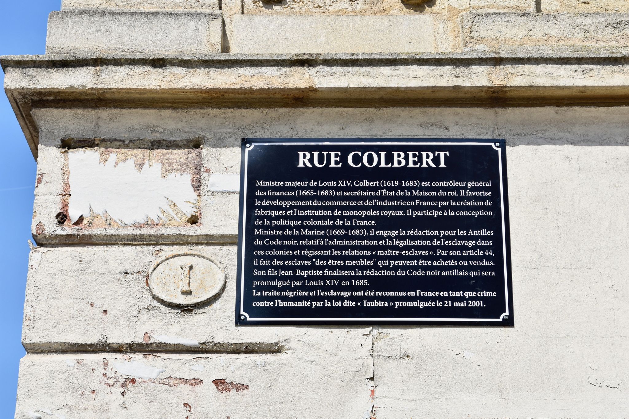 INAUGURATION PLAQUE EXPLICATIVE – Le Colbert ne flottera plus ...